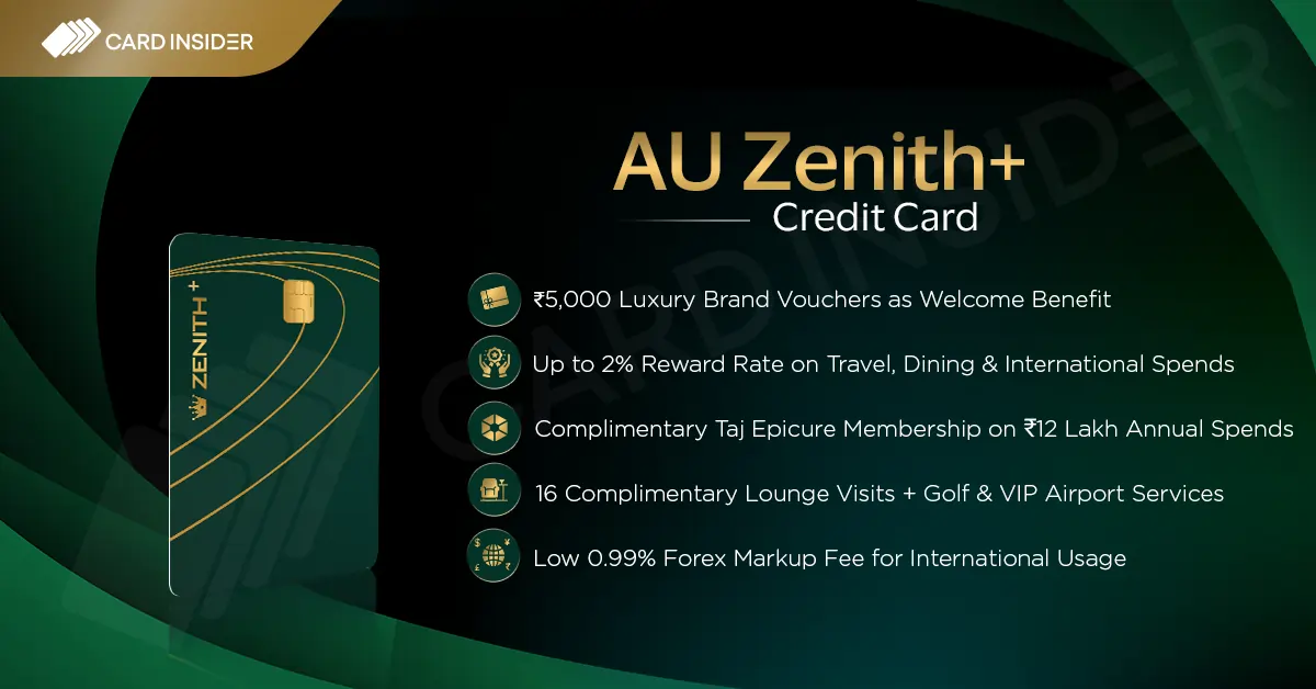 AU Zenith+ Credit Card - Review and Complete Benefits